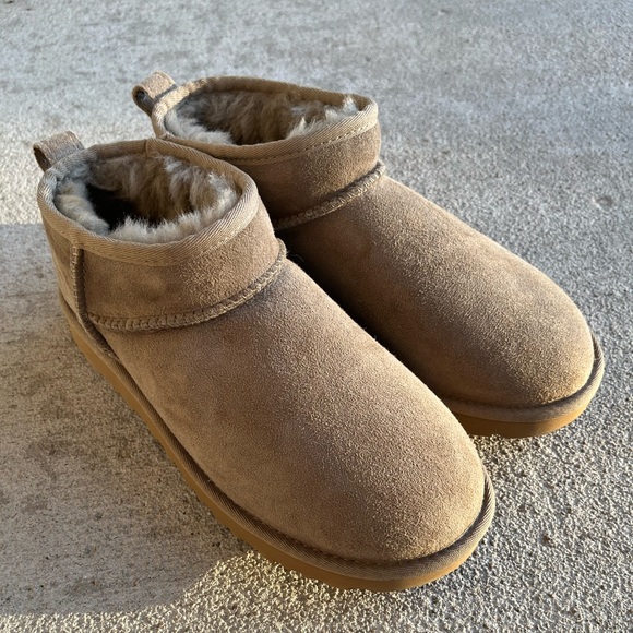 UGG | Shoes | Ugg Ultra Mini Boots Antelope Green Brown Shoes Reserved ...